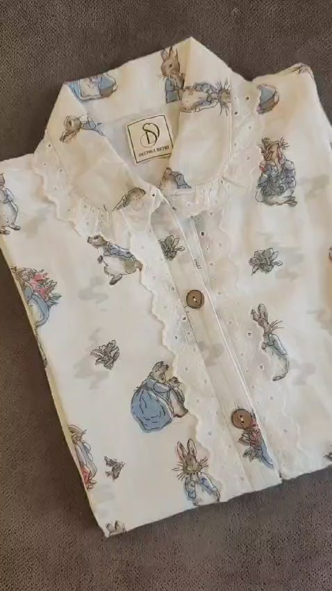 Pure Cotton Organic Peter Rabbit Shirt – Deepika Sethi Couture